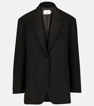 THE FRANKIE SHOP Bea Twill Blazer - Black
