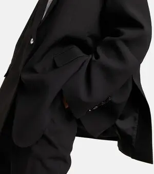 THE FRANKIE SHOP Bea Twill Blazer - Black