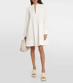 Vince Trapeze Linen-blend Minidress