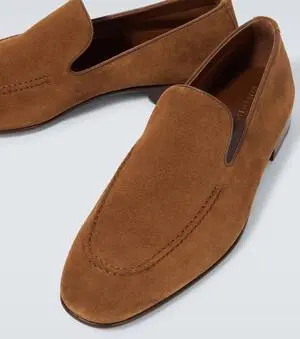 Manolo Blahnik Truro Suede Loafers