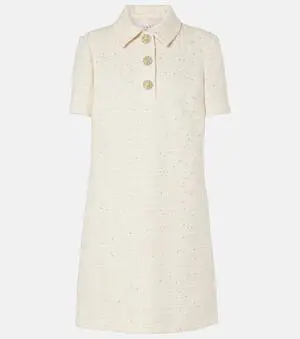 Valentino Garavani Cotton-blend Tweed Minidress