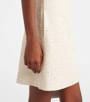 Valentino Garavani Cotton-blend Tweed Minidress