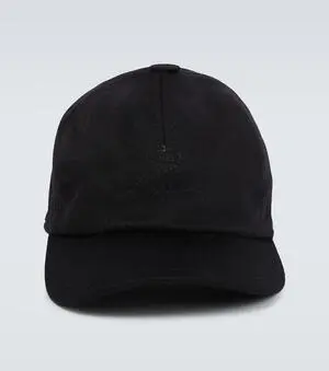 Loro Piana Cashmere Baseball Cap - Black