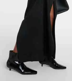 TOTEME Slim Leather Ankle Boots