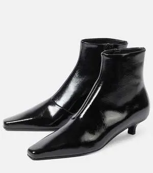 TOTEME Slim Leather Ankle Boots