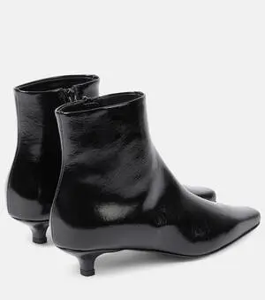 TOTEME Slim Leather Ankle Boots