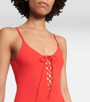 Melissa Odabash Nerano Lace-up Swimsuit