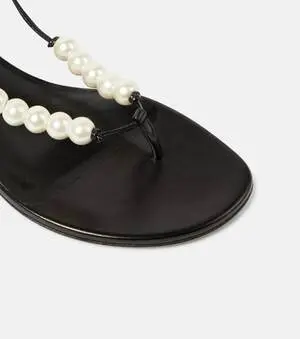 Magda Butrym Faux Pearl Leather Sandals