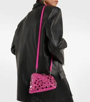 Attico Midnight Studded Clutch - Pink