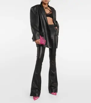 Attico Midnight Studded Clutch - Pink