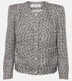 Veronica Beard Ferazia Metallic Tweed Jacket - Multicoloured