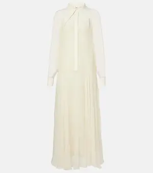 Chloé Silk Chiffon Shirt Dress