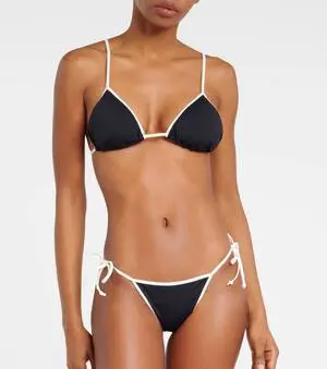 Marysia Bianco Triangle Bikini Top