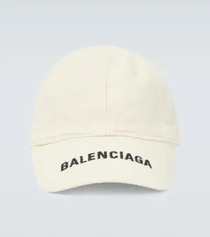 Balenciaga Logo Baseball Cap - White