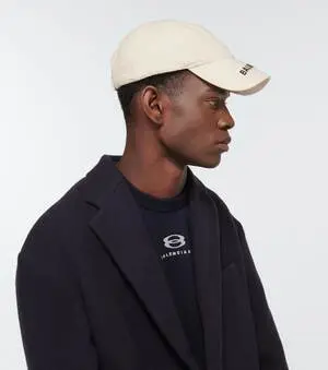 Balenciaga Logo Baseball Cap - White