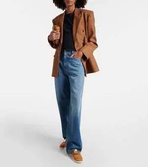 ROGER VIVIER Viv Rangers Suede Loafers - Brown