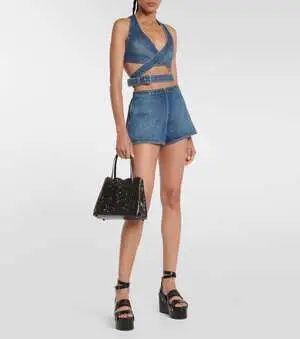 Alaïa Denim Shorts