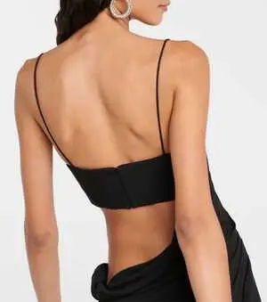 Alex Perry Asymmetric Draped Maxi Dress