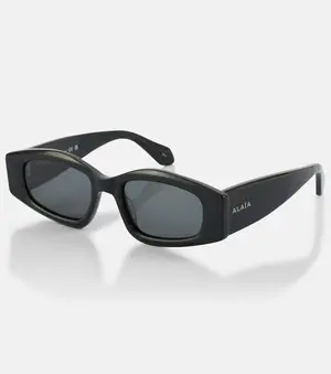 Alaïa Logo Rectangular Sunglasses