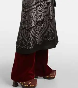 Etro Silk-blend Belted Coat