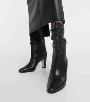 Manolo Blahnik Calasso Leather Ankle Boots