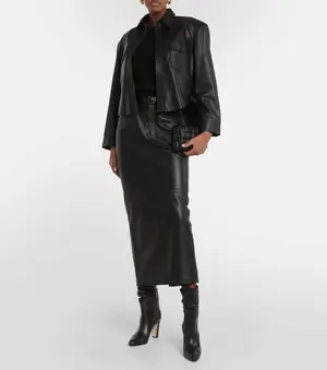 Manolo Blahnik Calasso Leather Ankle Boots