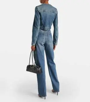 Alaïa Cropped Denim Jacket