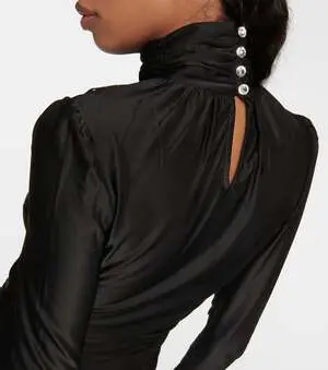 Rabanne Embellished Turtleneck Top