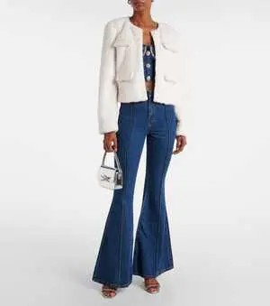 SELF-PORTRAIT Faux Shearling Jacket