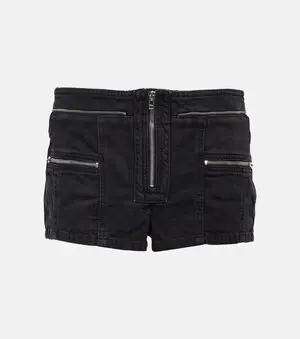 Isabel Marant Étoile Lary Low-rise Denim Shorts - Black