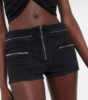 Isabel Marant Étoile Lary Low-rise Denim Shorts - Black
