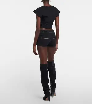Isabel Marant Étoile Lary Low-rise Denim Shorts - Black