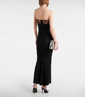 Dolce & Gabbana Lace-trimmed Bustier Gown