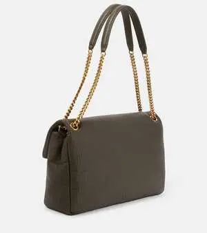 Saint Laurent Calypso Large Leather Shoulder Bag