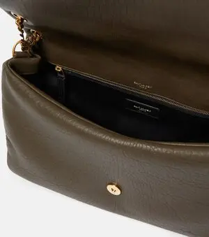 Saint Laurent Calypso Large Leather Shoulder Bag