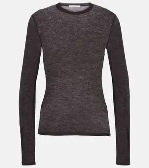 THE ROW Inverness Cashmere Top - Brown