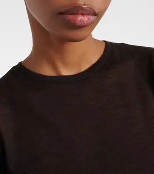 THE ROW Inverness Cashmere Top - Brown