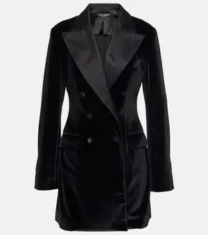 Dolce & Gabbana Velvet Double-breasted Blazer