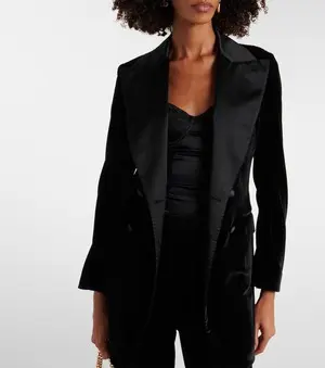 Dolce & Gabbana Velvet Double-breasted Blazer