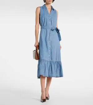 Veronica Beard Edwina Denim Midi Dress