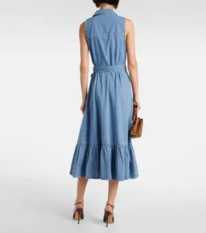 Veronica Beard Edwina Denim Midi Dress