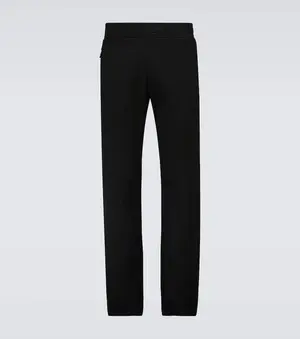 Moncler Brushed Cotton Fleece Sweatpants - Black