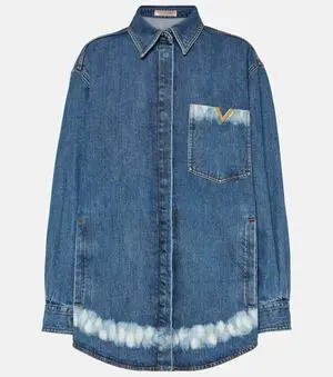 Valentino Garavani Distressed Denim Shirt