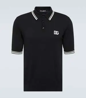 Dolce & Gabbana Logo Cotton Pique Polo Shirt