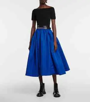 Alexander McQueen Off-shoulder Short-sleeved Top