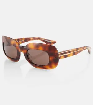 Khaite X Oliver Peoples Rectangular Sunglasses - Brown