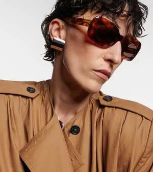 Khaite X Oliver Peoples Rectangular Sunglasses - Brown