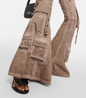 Blumarine Embellished Flared Jeans - Neutrals