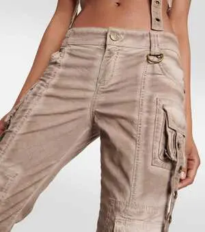 Blumarine Embellished Flared Jeans - Neutrals