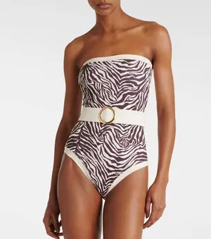 ALEXANDRA MIRO Whitney Zebra-print Swimsuit